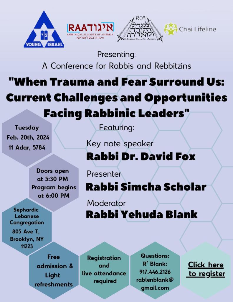 Conference on Trauma - RAA Igud HaRabbonim